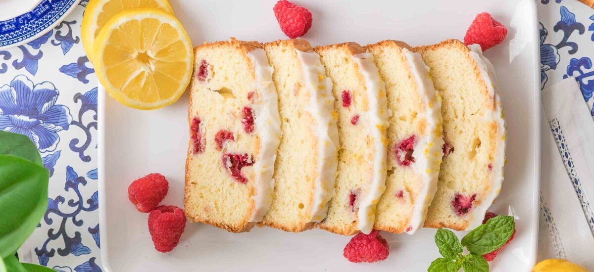 The Perfect Frosted Lemon Raspberry Loaf - The Tasty Bits
